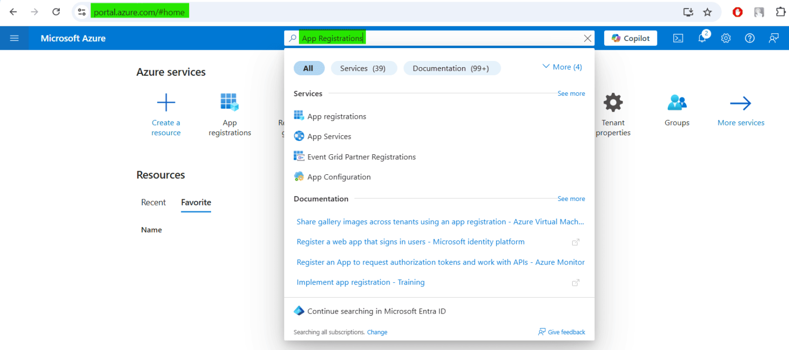 Create Azure App Registration for Microsoft Fabric