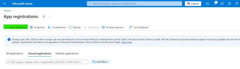 Create Azure App Registration for Microsoft Fabric