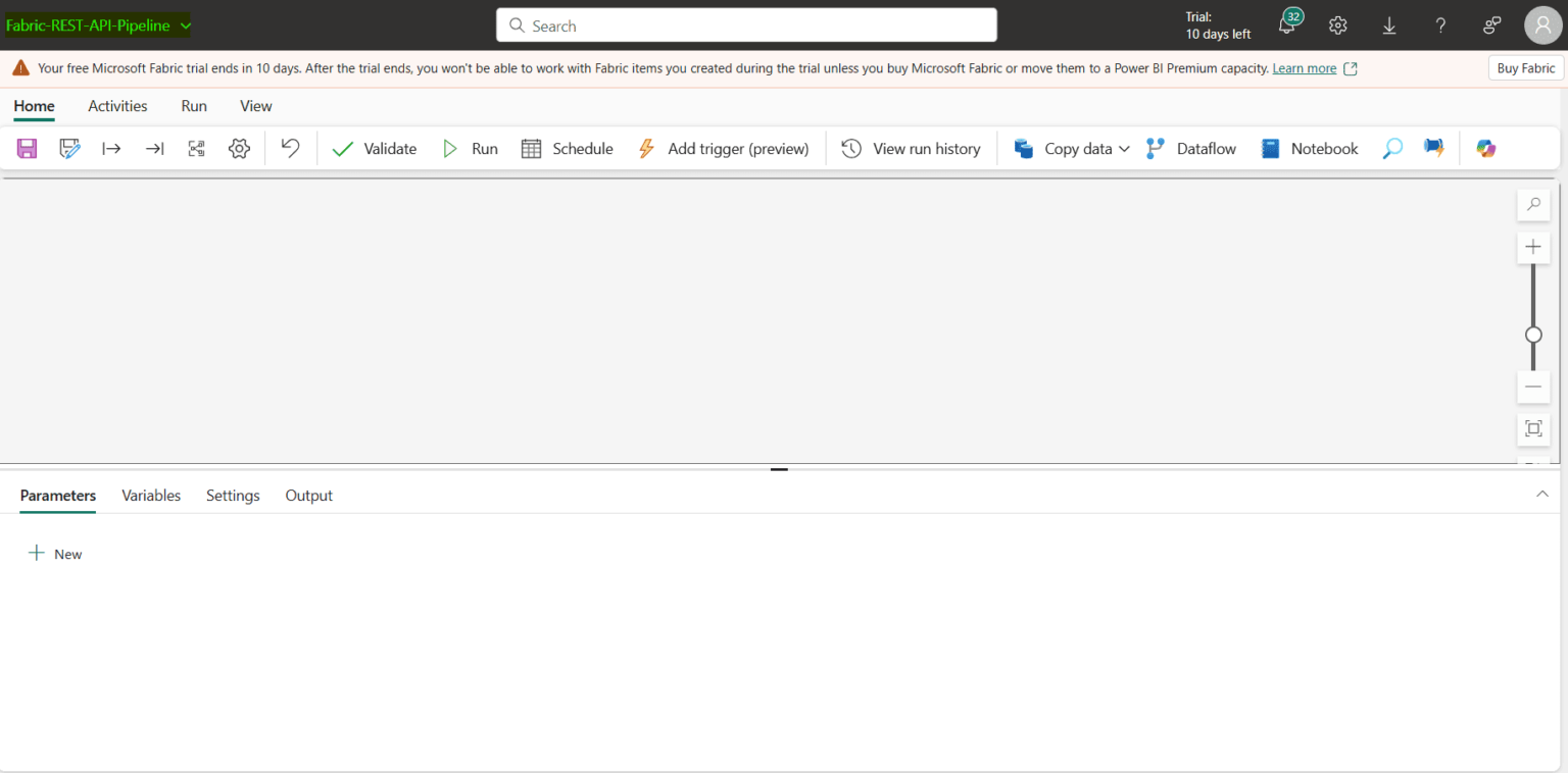 Microsoft Fabric: Fabric REST API in Data Pipeline